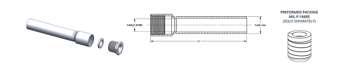 Stuffing Tube Swaged | Penn El Product Line Card